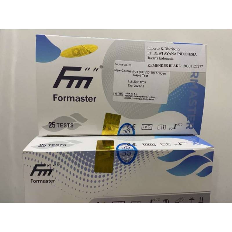 Promo Swab Antigen Formaster (naso) 1 Boks/ 25pcs Diskon 59% di Seller ...