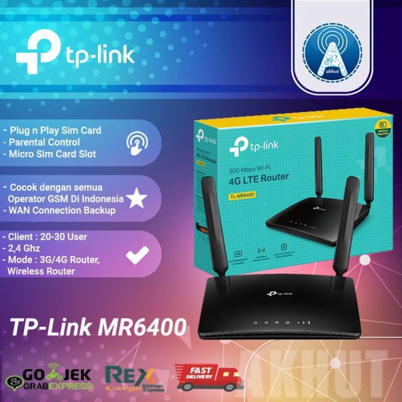 Jual TP Link TL MR6400 4G LTE Router Sim Card Slot Di Seller Blisini Saja Cengkareng Barat