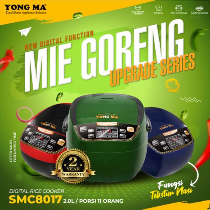 Promo Yong Ma Digital Rice Cooker 2l - Smc8017n | Smc 8017n - Black ...