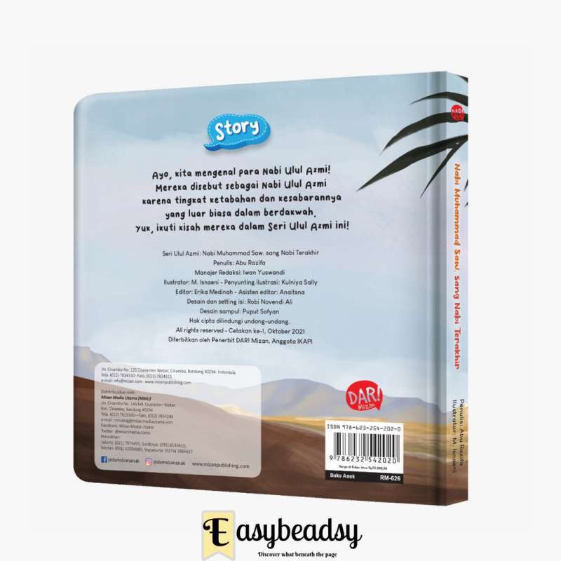 Jual Seri Nabi Ulul Azmi.nabi Muhammad Sang Nabi Terakhir (boardbook ...