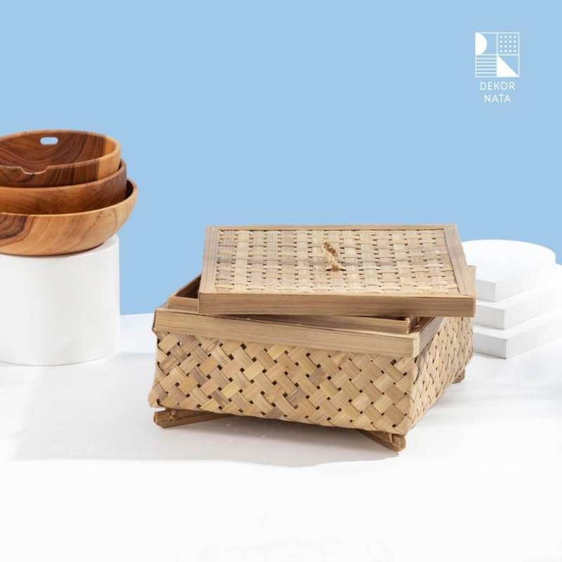 Jual Dekornata Jade Bamboo Box / Kotak Penyimpanan / Hampers Bambu di ...
