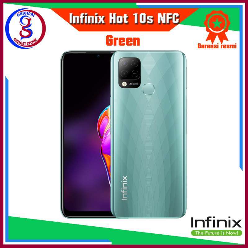 Jual Infinix Hot 10s NFC Kapasitas 4GB/128GB - Garansi Resmi - Green di ...