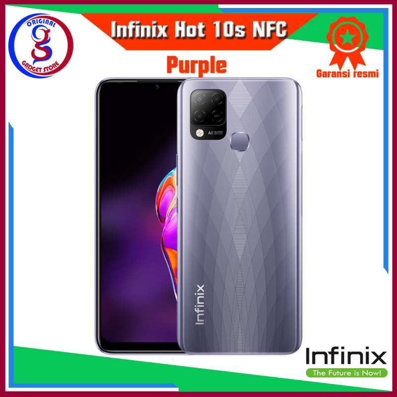 Jual Infinix Hot 10s NFC Kapasitas 4GB/128GB - Garansi Resmi - Purple ...