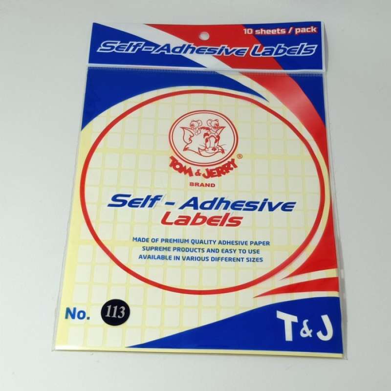 Jual LABEL TOM AND JERRY NO. 113 - LABEL NAMA ATK di Seller ...