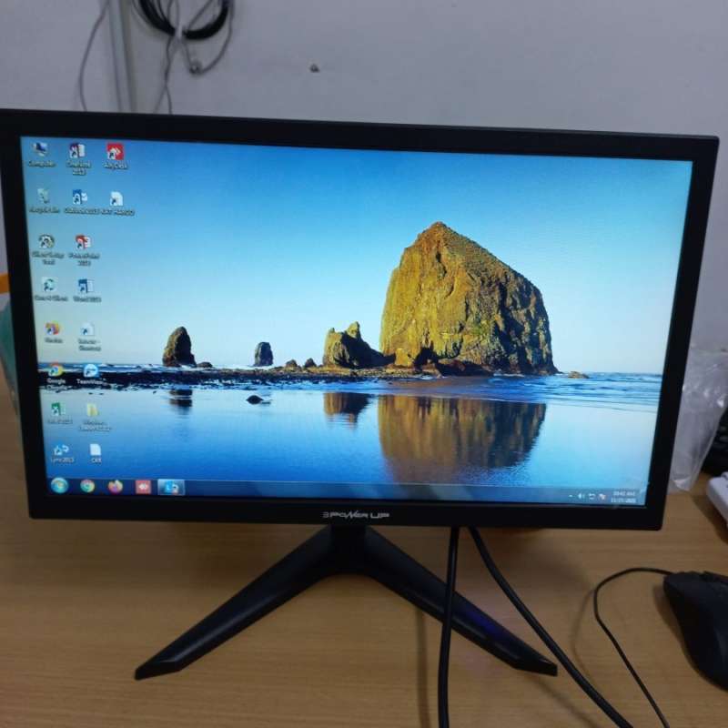 Promo Monitor Led Pc Power Up M 18.5 W2 Vga Hdmi Diskon 3% Di Seller ...