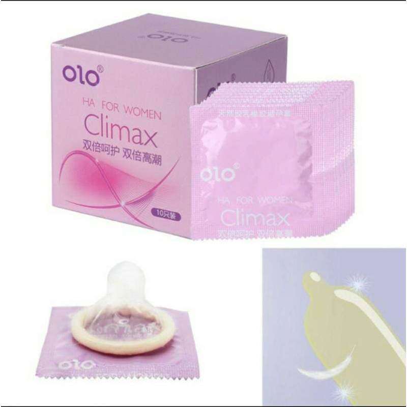 Jual Condom OLO CLIMAX Ultra Thin Hyaluronic Acid Latex Kondom OIO 1702031220 di Seller ...