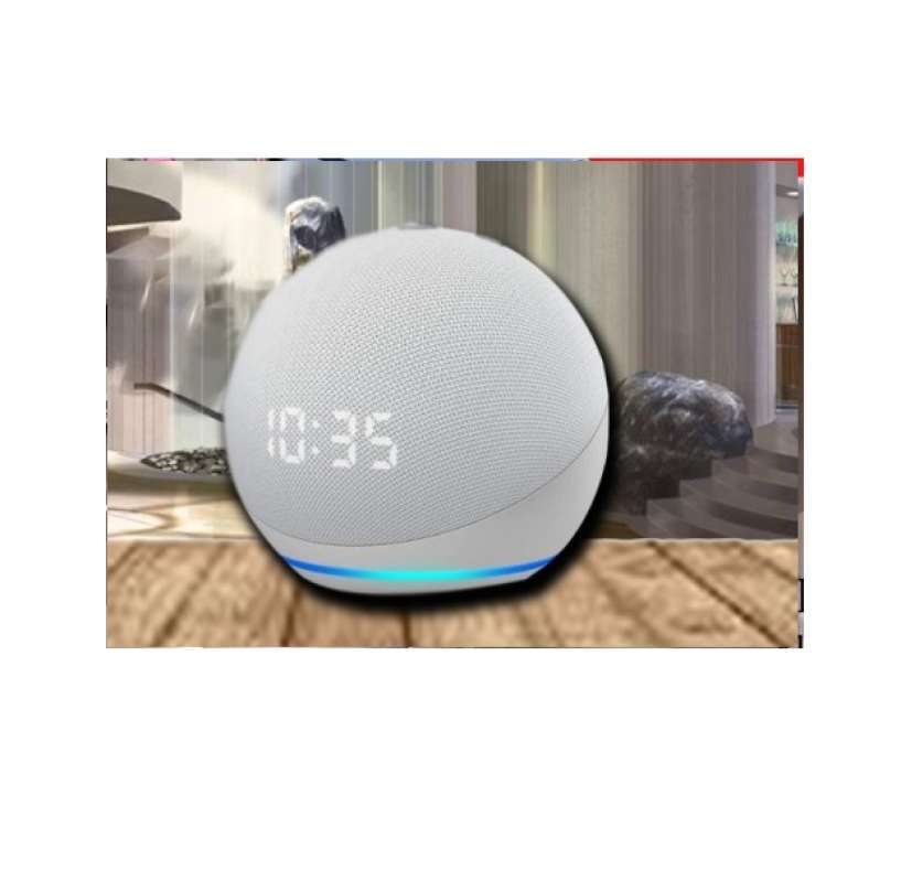 Jual AMAZON ECHO DOT 4TH GEN WITH CLOCK ORIGINAL LATEST SMART SPEAKER ...
