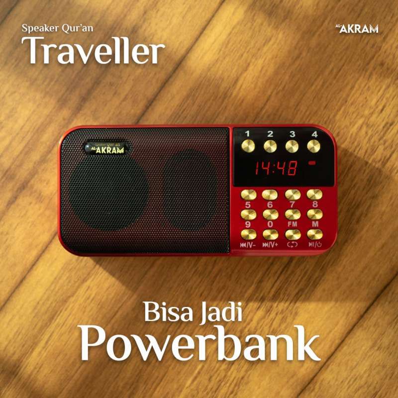 Jual SPEAKER QURAN AL AKRAM | TIPE TRAVELLER KONTEN TERBARU - MERAH di ...