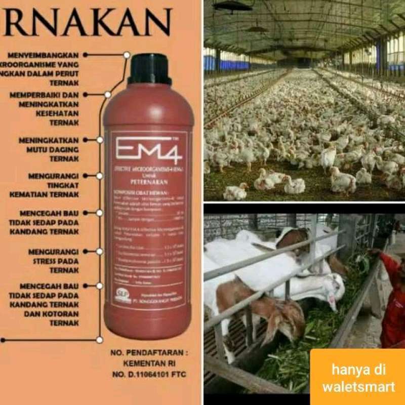 Promo EM4 PETERNAKAN 1L Effective Microorganisms-4 untuk Sapi Kambing ...