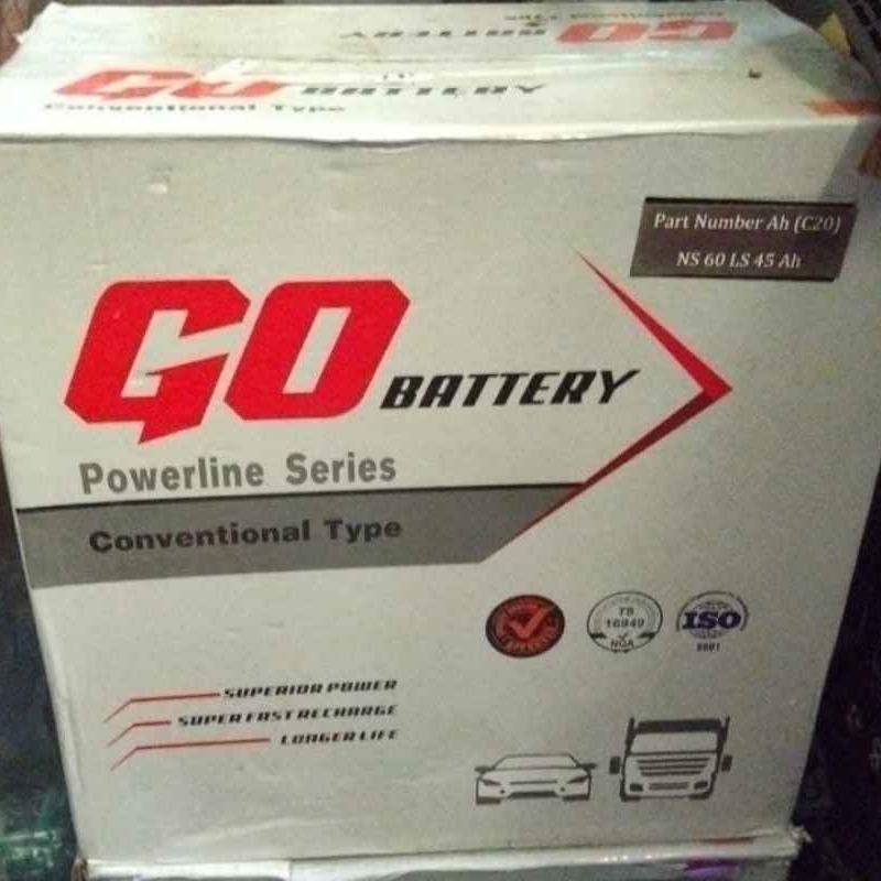 Jual AKI MOBIL TOYOTA YARIS GO BATTERY BASAH NS60LS 12V 45AH di Seller ...
