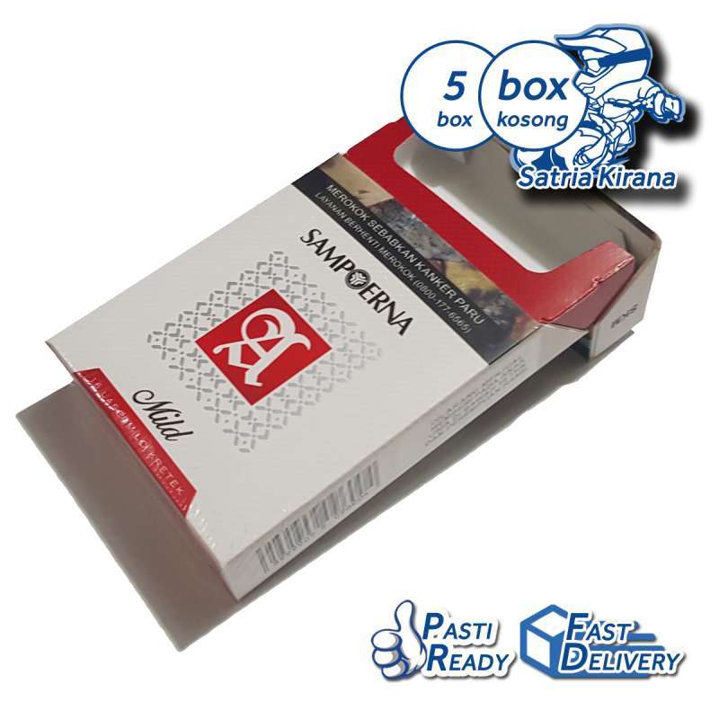 Jual Sampoerna Mild 16 Lasermild Kretek [5 Box] Dus Rokok Kertas Kosong ...