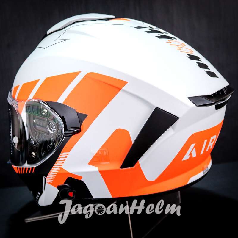 Jual Airoh Helm Spark Shogun | Orange Matt| Double Visor Di Seller ...