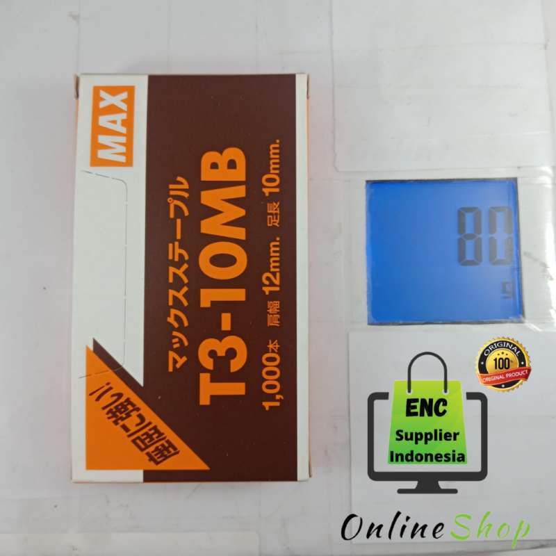 Jual Max 1 Box Isi Stapler Guntacker Max T3-10mb Refill Staples Tembak ...