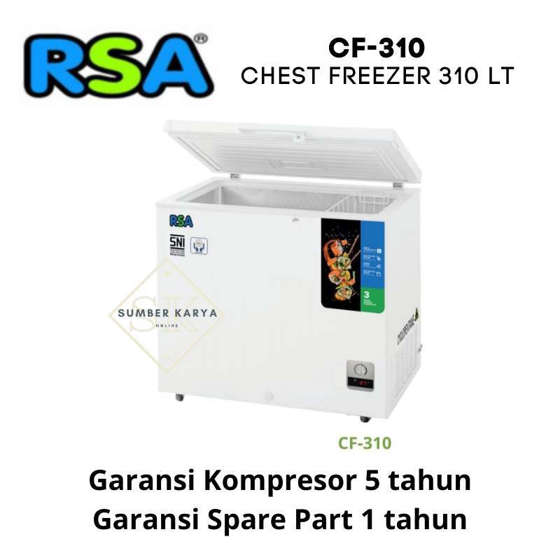 Promo RSA Chest Freezer CF310 / CF 310 / CF-310 Freezer Box 310lt ...