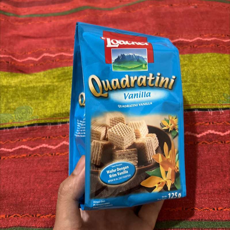 Jual Loacker Quadratini Dark Chocolate /Wafer Loacker Dark Chocolate ...