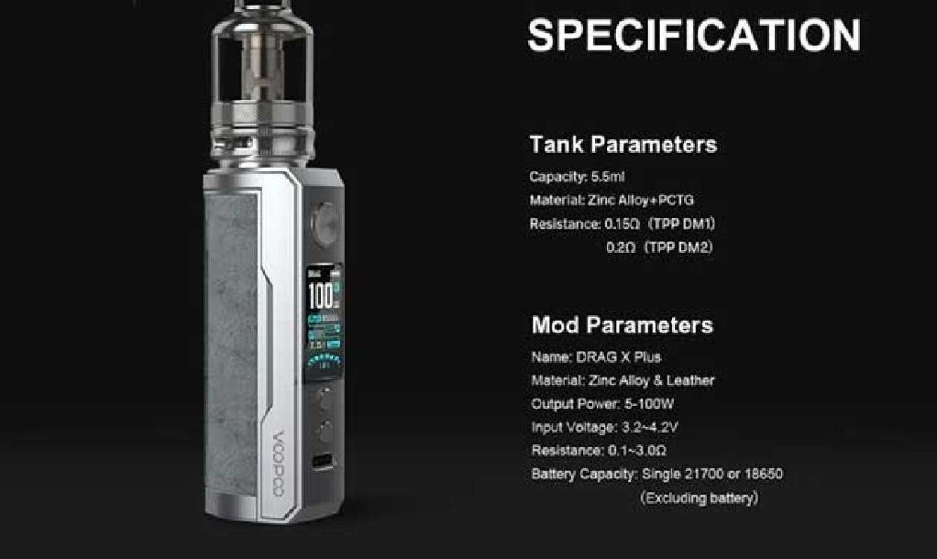 Jual Voopoo Drag X Plus 100w Mod + Tpp Pod Tank Authentic - Drag X Plus ...