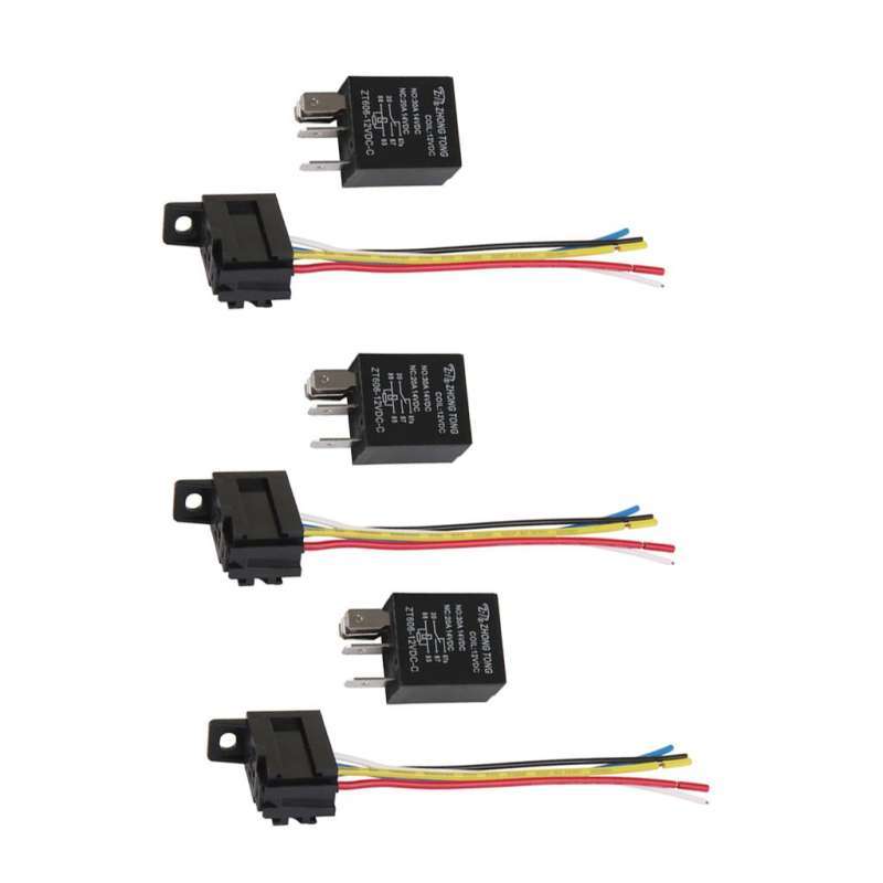Jual 3 X Car Truck Auto 12V 20A 30AMP SPDT Relay Relays 5 Pin 5P ...