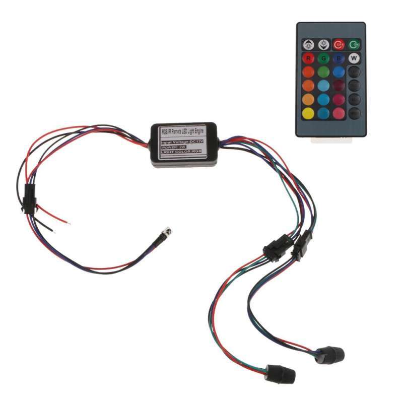 Jual DC12V Mini RGB Fiber Optical Light Source Engine with IR Remote 2 ...