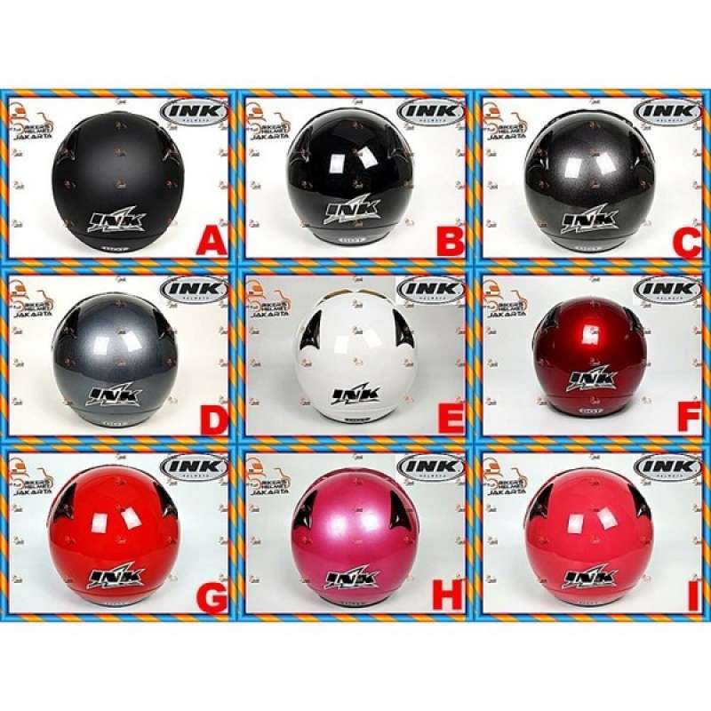Jual Ink Cx 22 Original Polos 1A Helm Half Face Bikers Helmet Jakarta ...