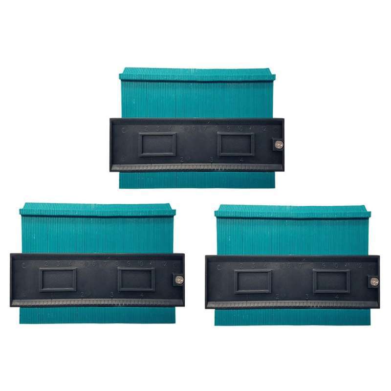 Jual 3x Contour Profile Gauge Duplicator Woodworking Shape Tracing ...