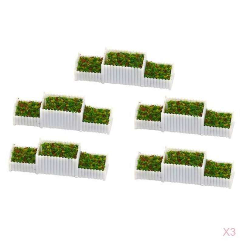 Jual 15 Packs 1/100 Scale HO Flower Beds Model for Sandtable Street ...