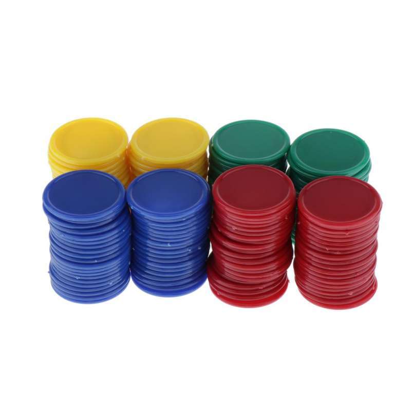 Jual Four-color Counters With Storage Box For Counting Tokens 160 Di ...