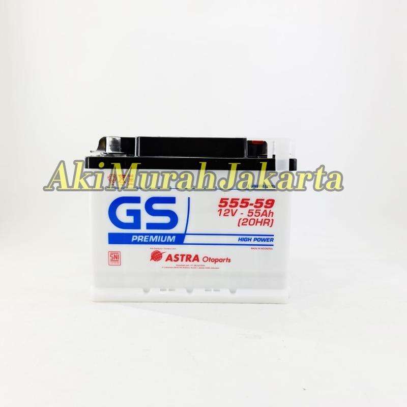 Jual Aki Mobil 555-59 / 55559 GS PREMIUM ASTRA 12V / 55Ah Aki Basah di ...