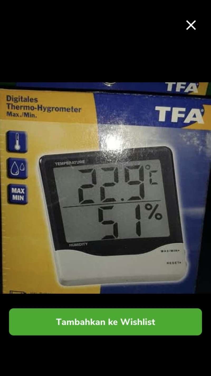 Jual Tfa Thermometer/tfa Thermo Hygro/tfa Digital Azht02 Germany Di ...