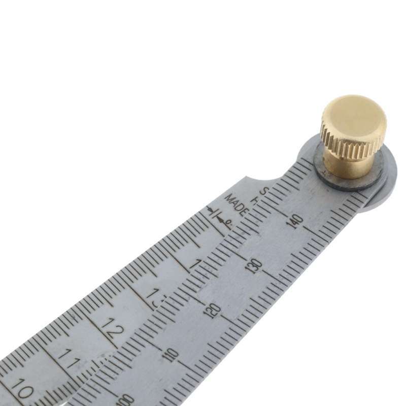 Jual Stainless Steel 1-15 Mm Metric Taper Gauge Aperture Scale Wedge ...