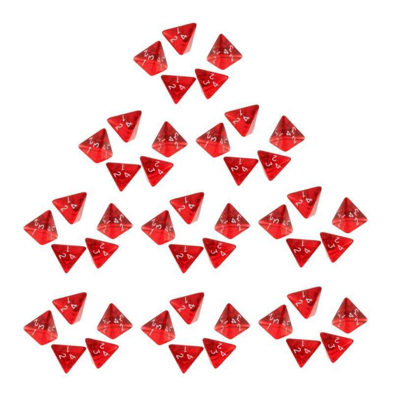 Promo 45 Pieces Four-sided Dice Polyhedral Dice Family Set for TRPG Cup ...