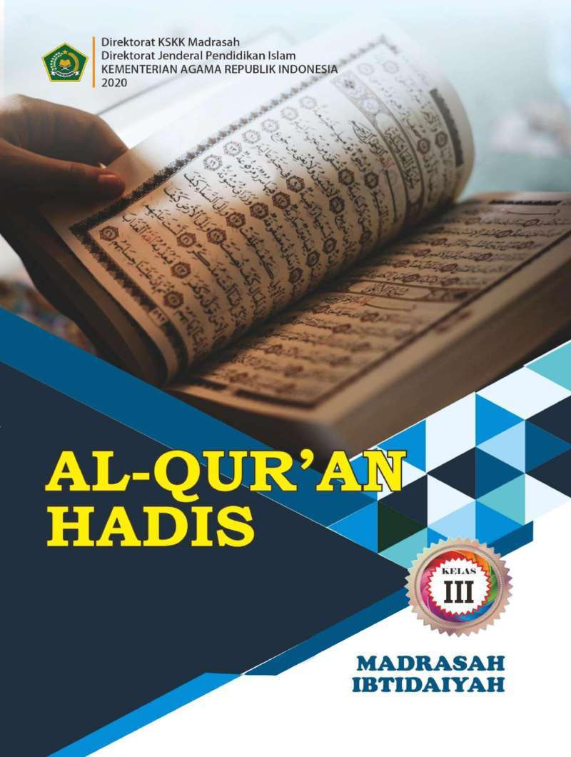 Jual Buku Siswa Al Quran Hadis Kelas 3 Madrasah Ibtidaiyah SD MI Edisi Revisi Terbaru KEMENAG ...