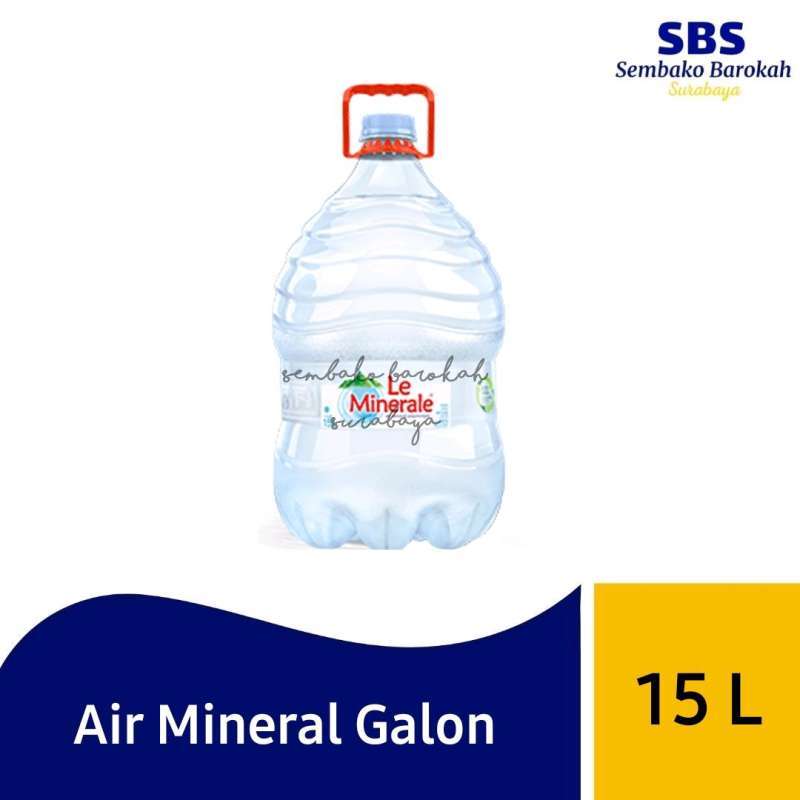 Jual Le Minerale Galon Air Mineral 15 Liter di Seller Sembako Barokah ...