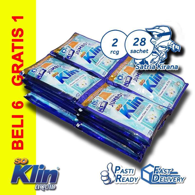 Jual So Klin Liquid Jumbo Power Clean Action [28 Sachet] Di Seller ...