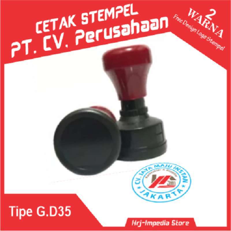 Promo Cetak Stempel Otomatis Flash Cap Stempel Standar Perusahaan 2 ...