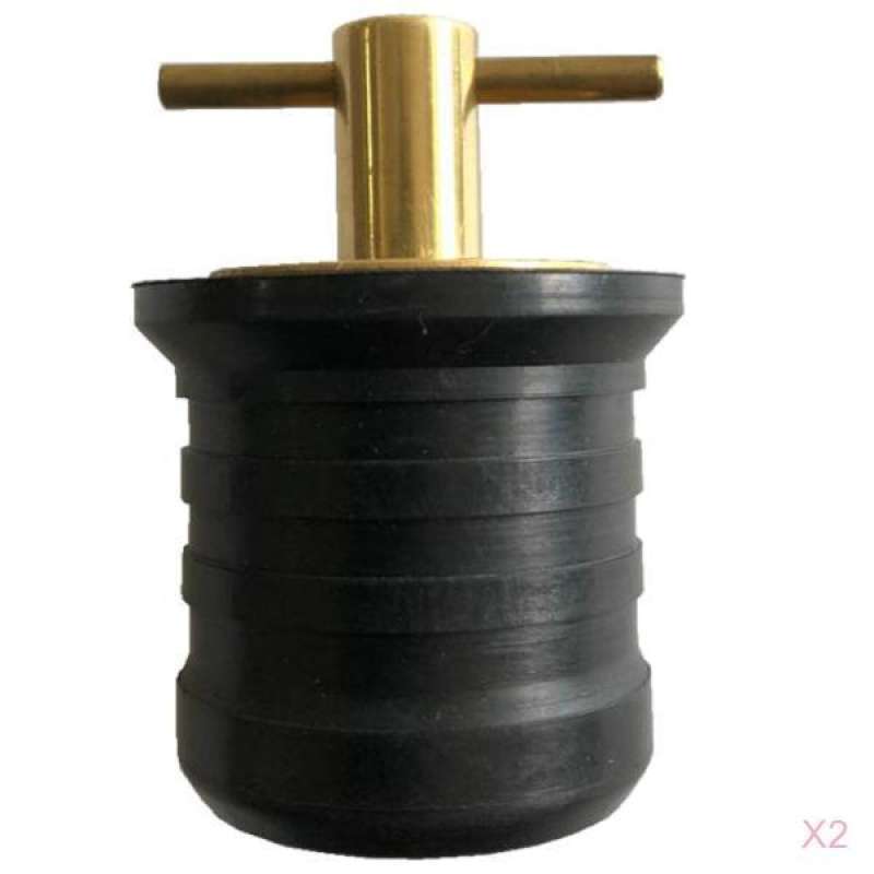 Jual Brass 1-1/4Twist Turn Boat Bailer Transom Livewell Baitwell Drain ...