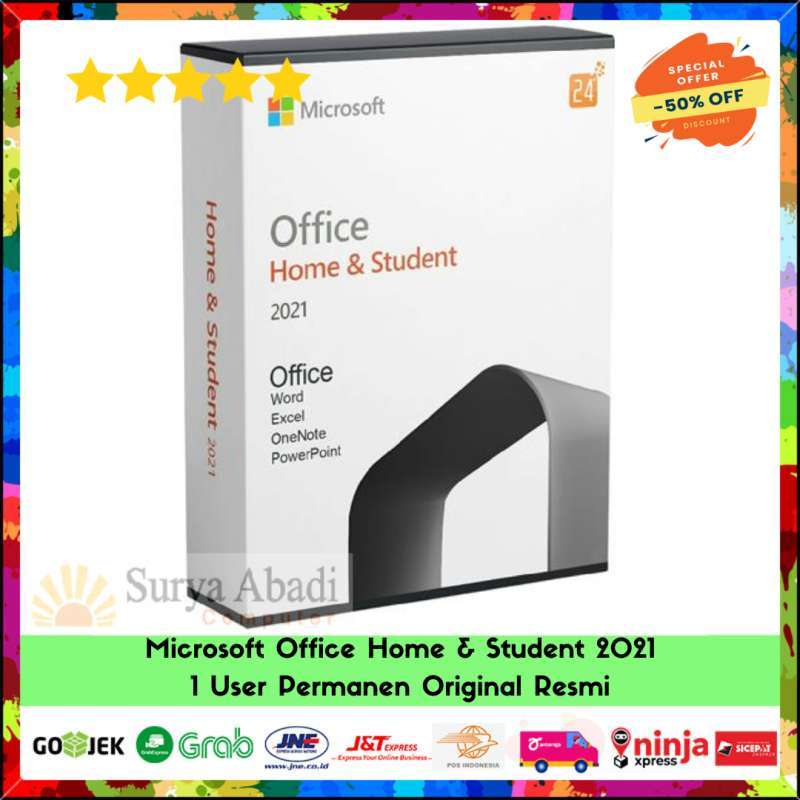 Promo Microsoft Office Home & Student 2021 1 User Permanen Original ...