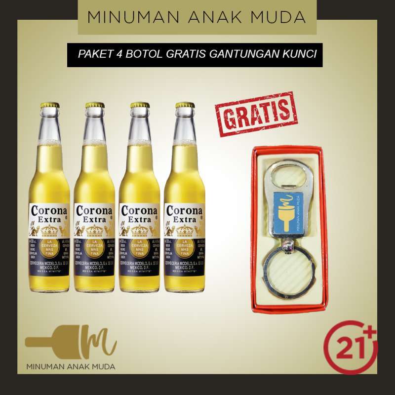 Jual Paket 4 Botol Bir Corona Mexican Beer 355ml di Seller Minuman Anak ...