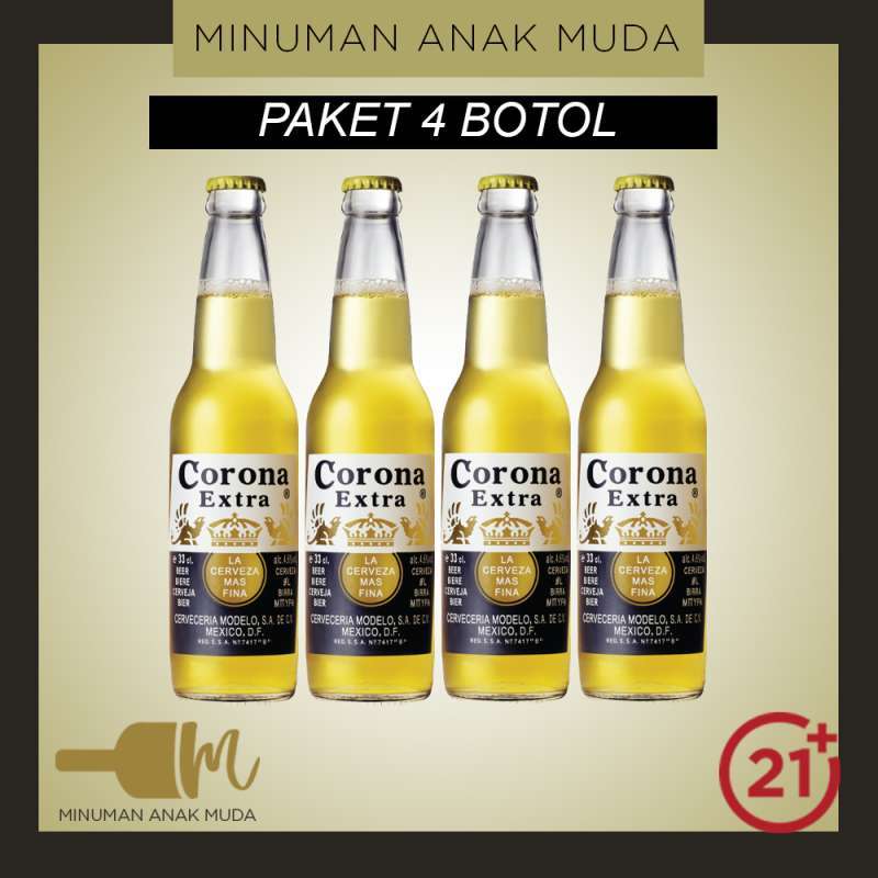 Jual Paket 4 Botol Bir Corona Mexican Beer 355ml Di Seller Minuman Anak ...