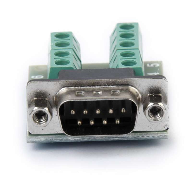 Jual Rs232 To Db9 Nut Type Connector 9-pin Male Adapter Signals ...