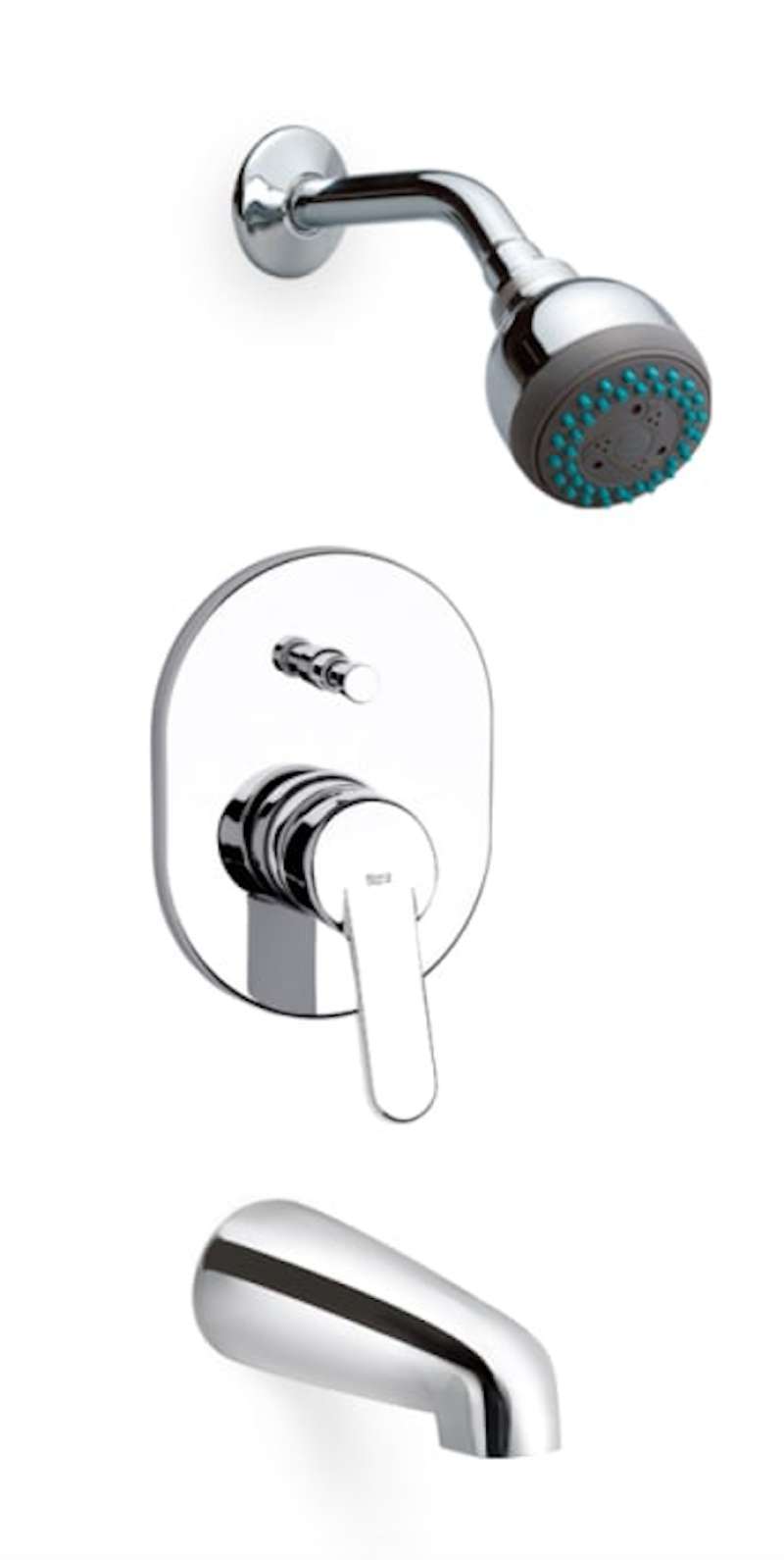 Promo Shower Complete Set Built-in Bath-shower Mixer Roca Victoria ...