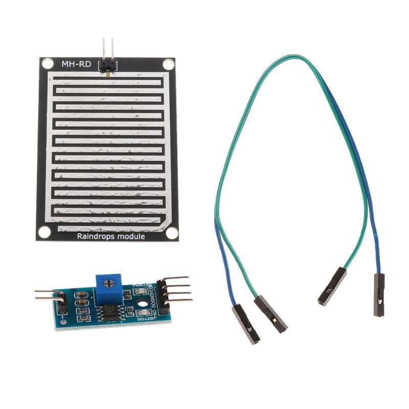 Jual Water Raindrops Detection Sensor Rain Weather Humidity Module for ...