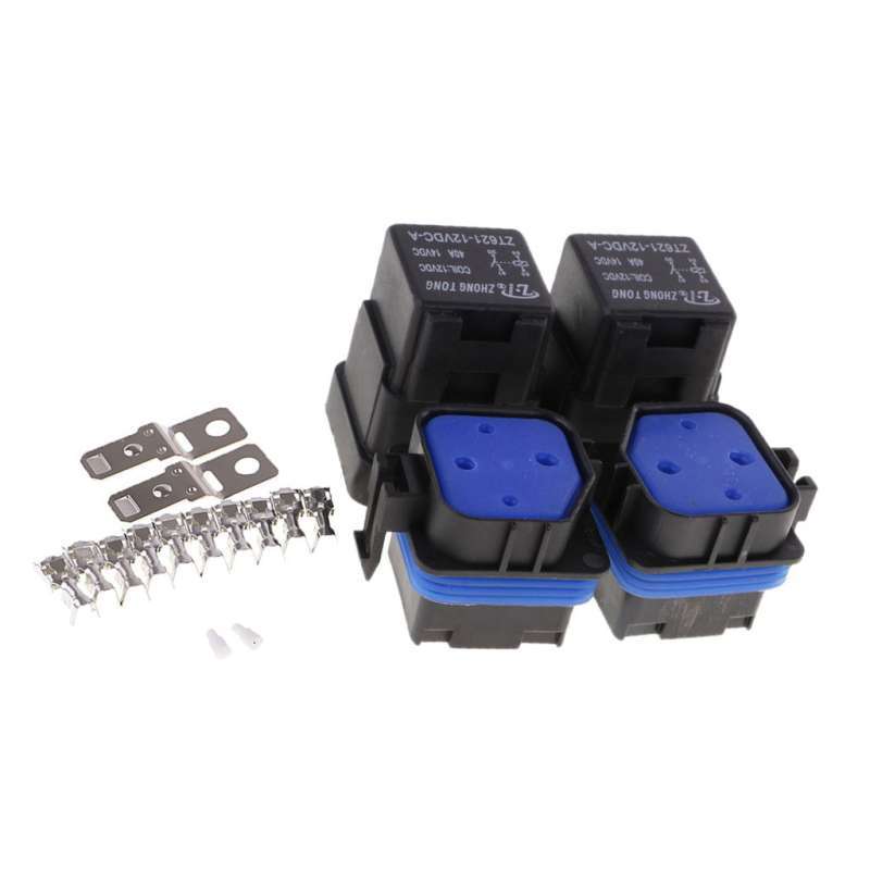 Jual 2 Set 40a Amp Dc 12v 4 Pin Relay Socket Base Terminals Car ...