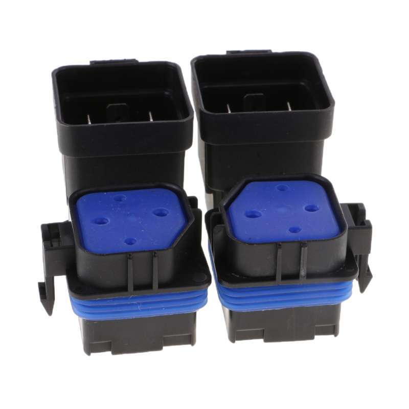 Jual 2 Set 40a Amp Dc 12v 4 Pin Relay Socket Base Terminals Car ...
