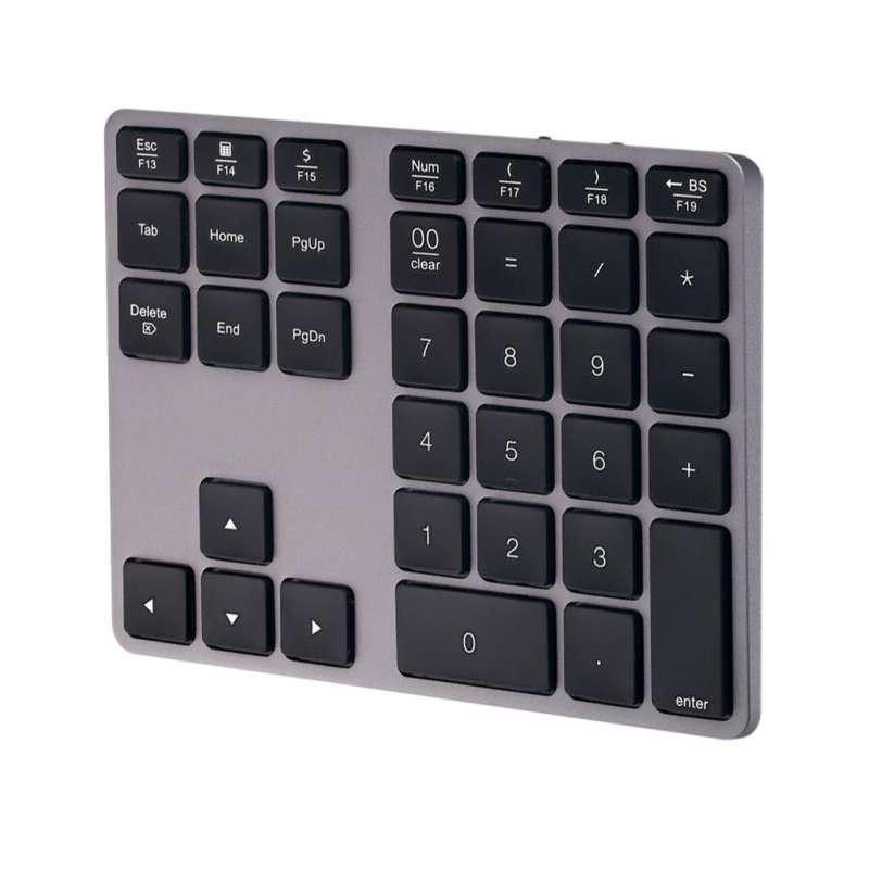 Promo USB Bluetooth Wireless 34 Keys Number Pad Numeric Keypad Keyboard ...