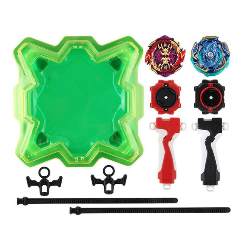 Jual Children Plastic Gyro Combat Arena Spinning Top Toys Set with ...