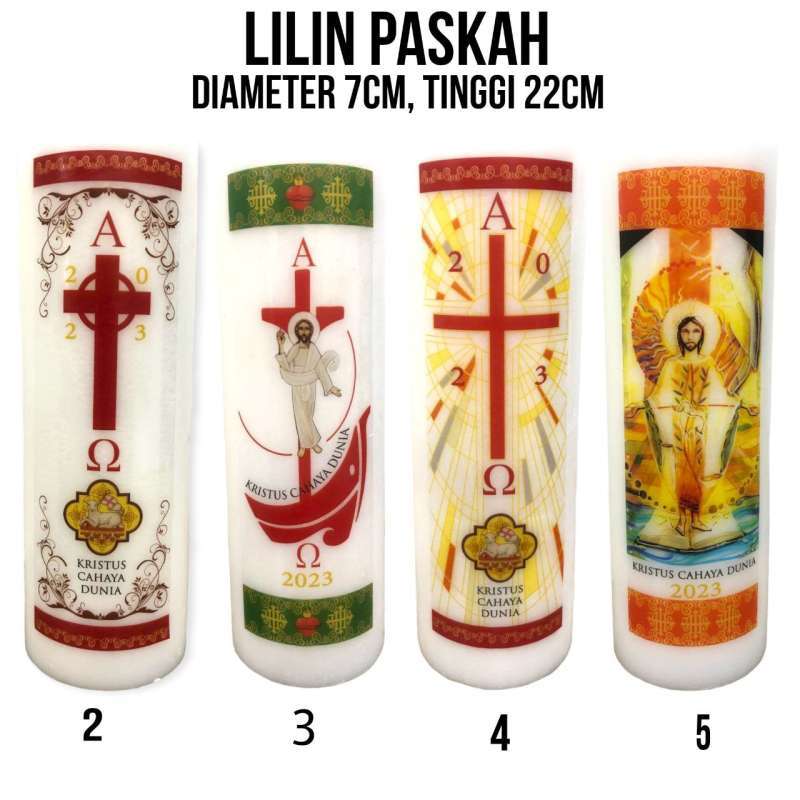 Jual Lilin Putih Altar Doa Misa Paskah Gereja 2022 Menguap ( Uk. 22 X ...