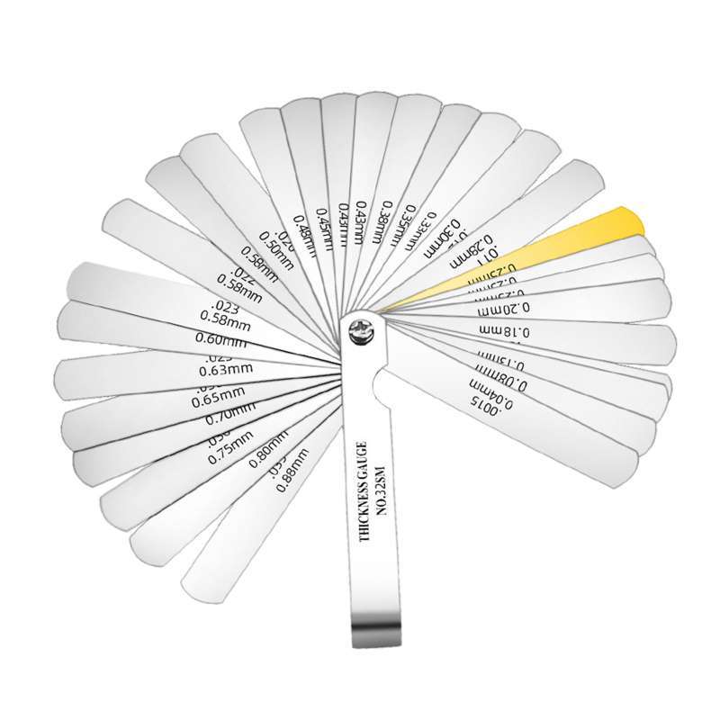 Promo High Precision Feeler Gauge 0.04-0.88mm Thickness Gauge 32Pcs ...