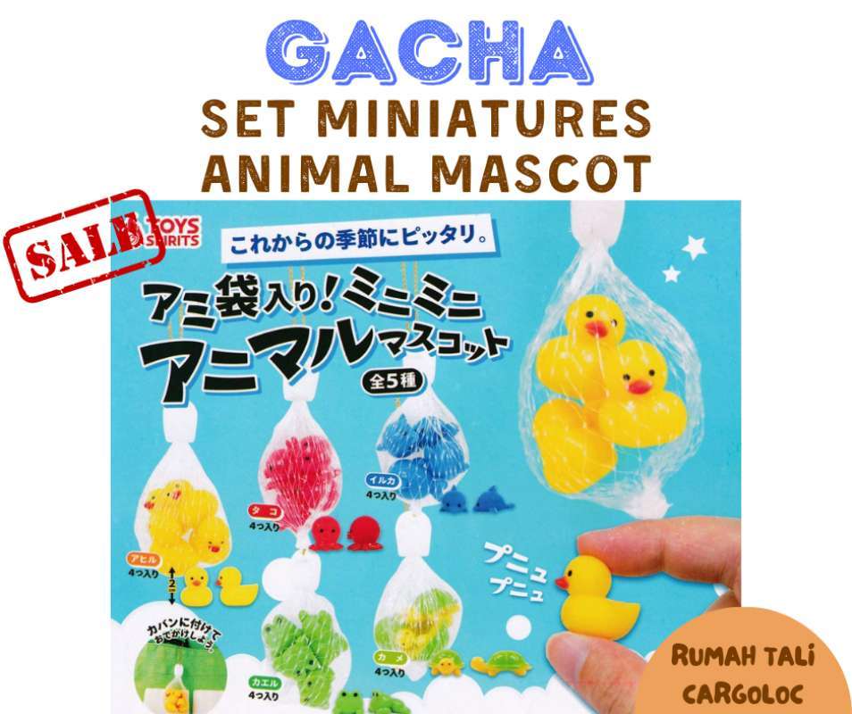 Jual Mainan Miniatur Gacha Set 5 Mini Animal Mascot (japan) Di Seller ...