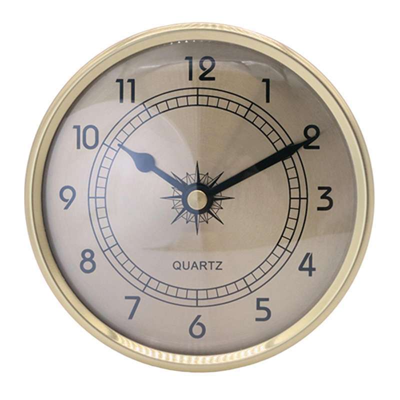Promo 3.54 Clock Insert Golden Frame Arabic Numbers for Living Room ...