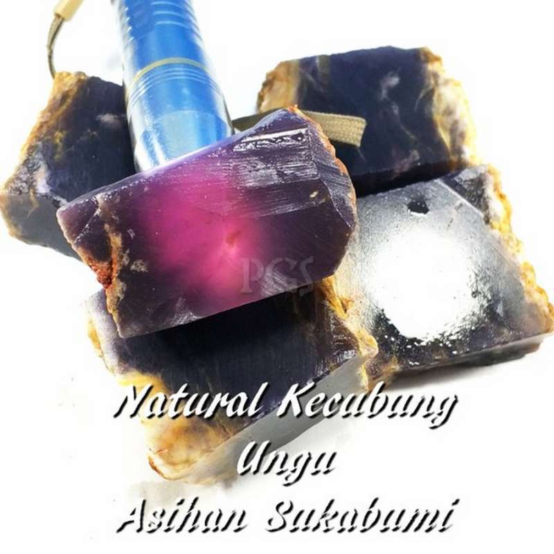 Batu Kecubung Asihan Hitam